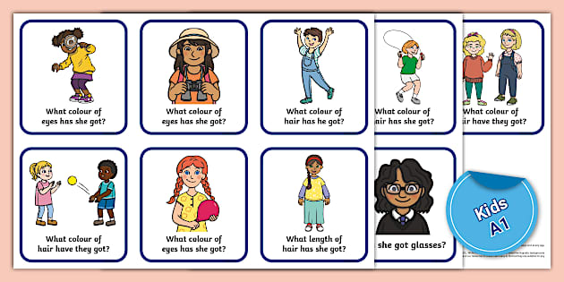 ESL Describing Physical Appearance Using 'Has/Have Got' [Kids, A1]