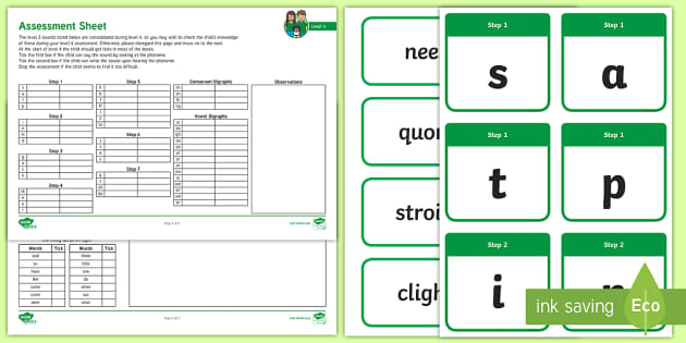 Level 4 / Phase 4 Assessment Pack - Twinkl Phonics - assess, phase 4 ...