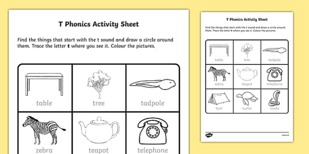 t Phonics Worksheet | Phonics Resources | Twinkl Ireland