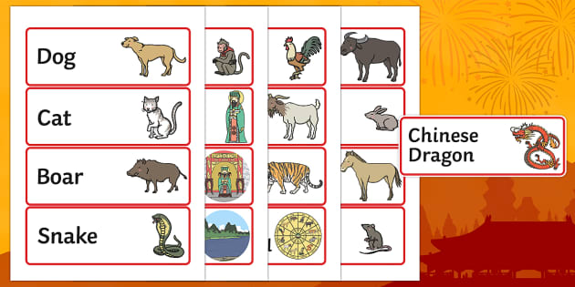 Chinese's New Year Story Word Cards (teacher made) - Twinkl