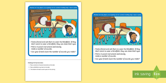 EYFS Maths Counting Challenge: Count the Beat (teacher made)