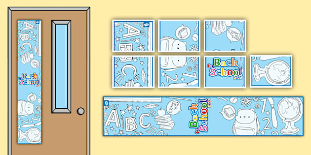 Back to school Door Decoration (Hecho por educadores)