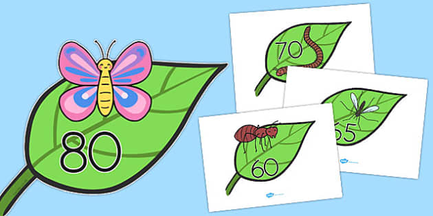 Numbers 60-80 on Minibeasts (teacher made) - Twinkl