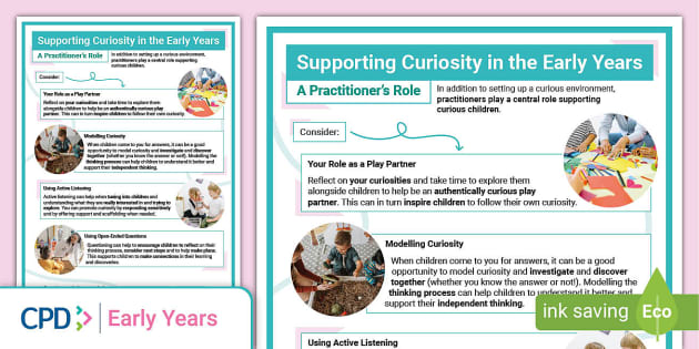 FREE! - Practitioners Supporting Curiousity in the EY | CPD | Twinkl