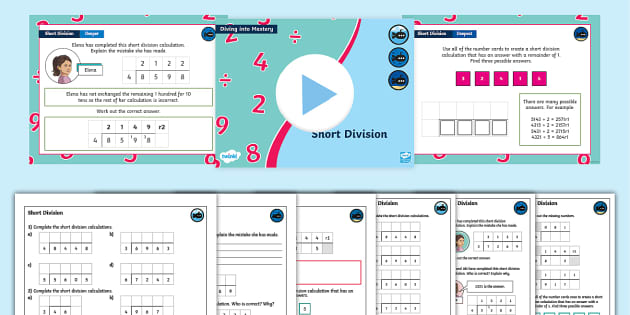 👉 Year 6 DiM: Step 9 Short Division Teaching Pack
