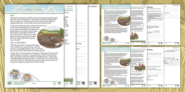 Alby's Deer Year 6 Differentiated Reading Comprehension