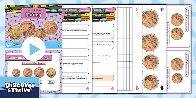 Junior Infant Tuck Shop Money Pack (Lehrer gemacht) - Twinkl