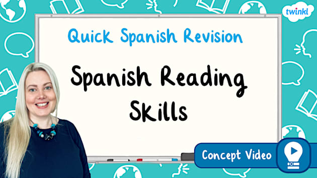 👉 Spanish Reading Skills | KS2 Spanish Concept Video