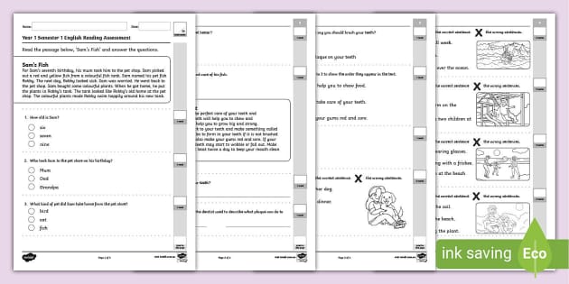 Year 1 Reading Assessment | Twinkl (professor feito)