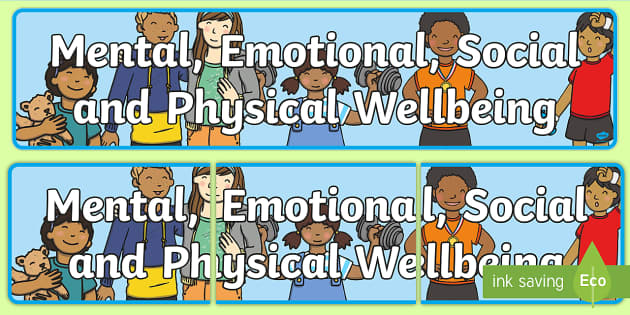 👉 Mental Emotional Social and Physical Wellbeing Display Banner CfE