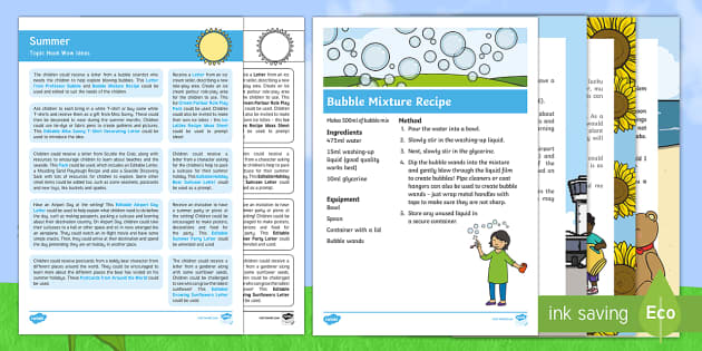 Summer Topic Hook Wow Ideas And Resource Pack Words summer-topic-hook-wow-ideas-and-resource-pack-words