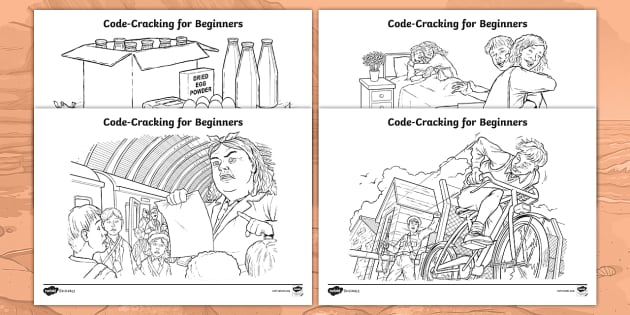 Code-Cracking for Beginners Colouring Pages (teacher made)