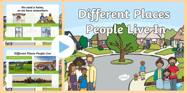 Different Places People Live In PowerPoint (Teacher-Made)