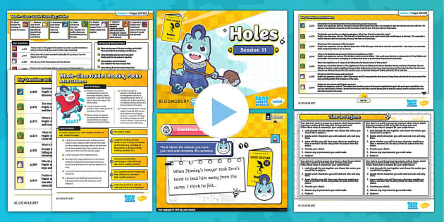 FREE! - Holes Whole-Class Guided Reading Pack 11 [UKS2]