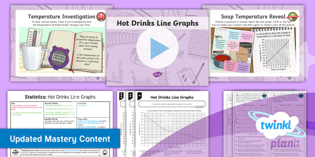 Year 6 Line Graphs PlanIt Maths Lesson 1 (teacher made)
