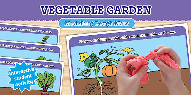 Vegetable Garden Modelling Dough Mats