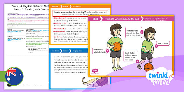 Lesson 3: Travelling while Bouncing a Ball Lesson Pack