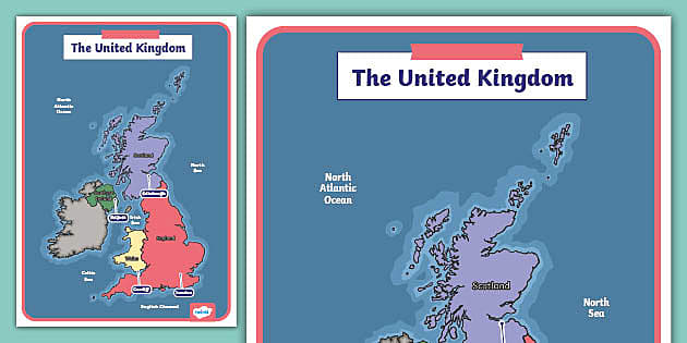 Geo Wonderers KS1: The United Kingdom UK Map (teacher made)