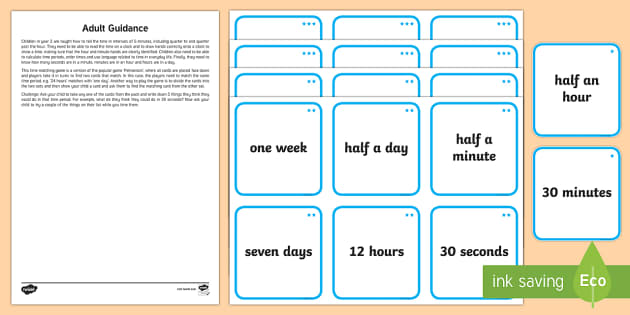 Year 2 Maths Homework Time Matching Game Worksheet / Worksheet
