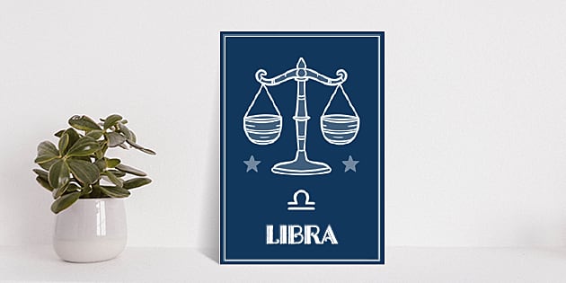 Libra Zodiac Postcard | Twinkl Party (teacher made) - Twinkl