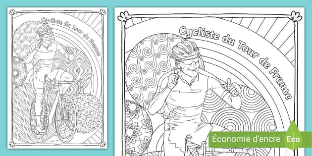 tour de france coloring pages