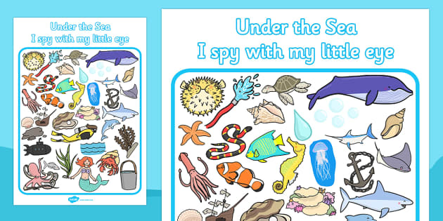 Under the Sea I Spy | Under the Sea Activity (teacher made)