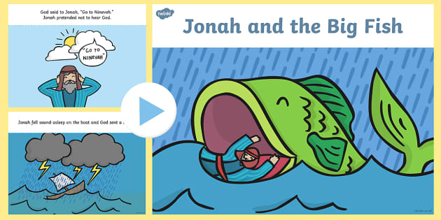 Jonah and the Big Fish Story PowerPoint - jonah and the big