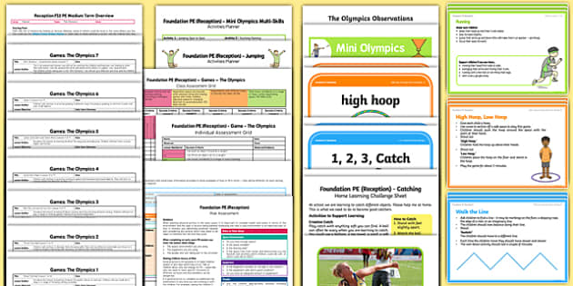 Foundation PE Reception Games - The Olympics Unit Pack