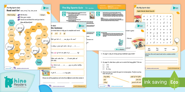 Level 5a The Big Sports Quiz Guided Reading Pack - Twinkl