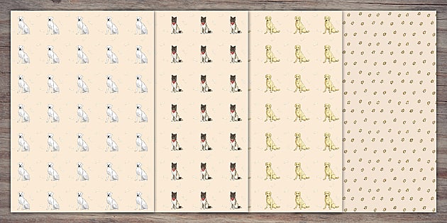 Dog Pattern Wrapping Paper | Twinkl Party (teacher made)