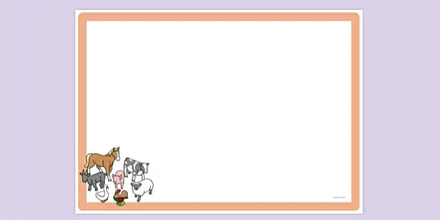 Baby Animal Page Border