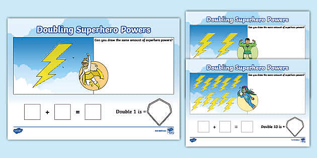 👉 Superhero-Themed Doubling Activity (teacher made)