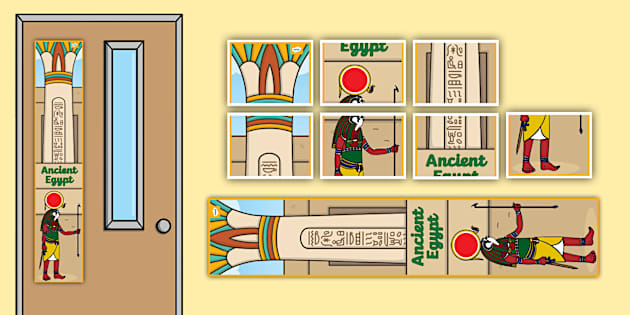 Ancient Egypt Door Decoration (teacher made) - Twinkl
