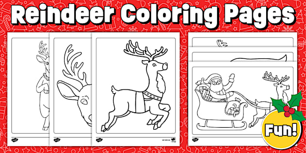 Reindeer Coloring Pages