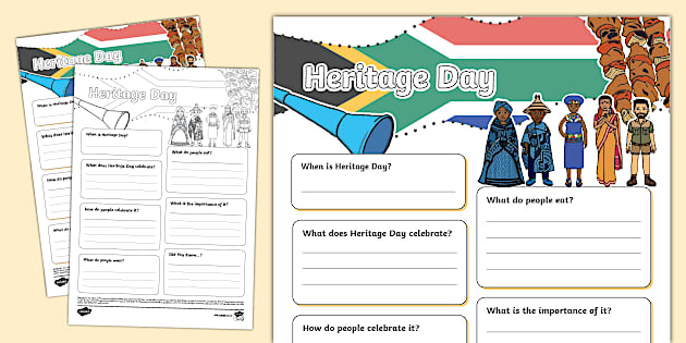Heritage Day Fact File Template (l'enseignant a fait)