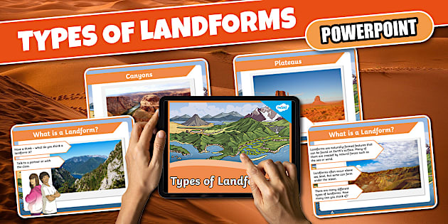 Types of Landforms PowerPoint - Year 5 Geography