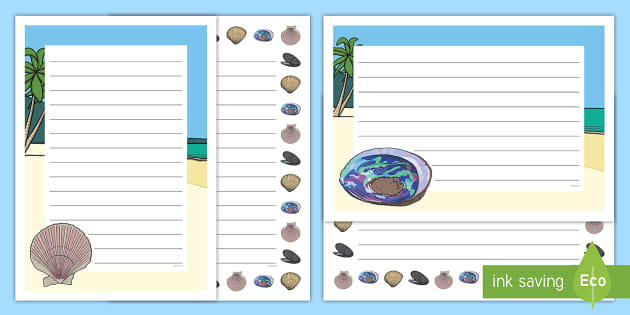 FREE! - Page Borders to Support Teaching on Sharing a Shell