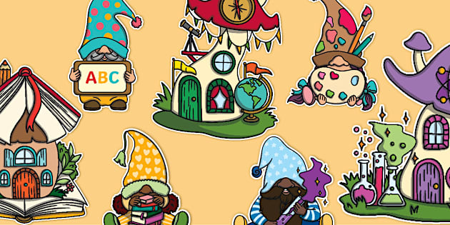 Înapoi la școală: Pitici – Elemente decupabile pentru decor