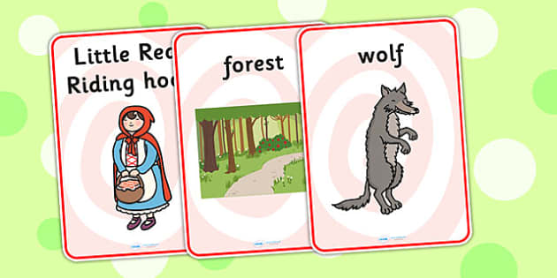 Little Red Riding Hood Display Posters (teacher made)