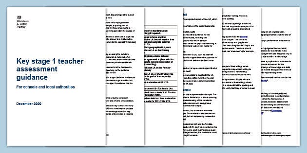 FREE! - Key Stage 1 Teacher Assessment Guidance