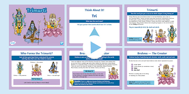 KS2 Trimurti Powerpoint (creat de profesori) - Twinkl