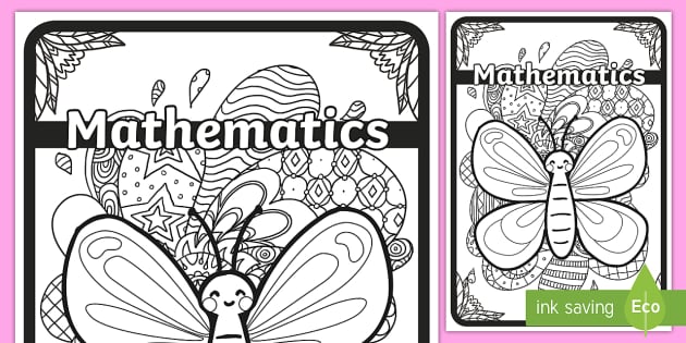 * NEW * Mathematics Mindfulness Colouring Book Cover