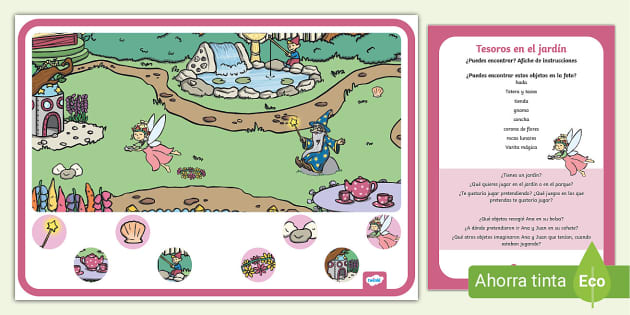 Encuentra tesoros en el jardín con la imaginación - Twinkl