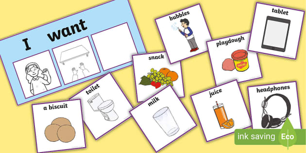 I Want... Visual Support (teacher made)