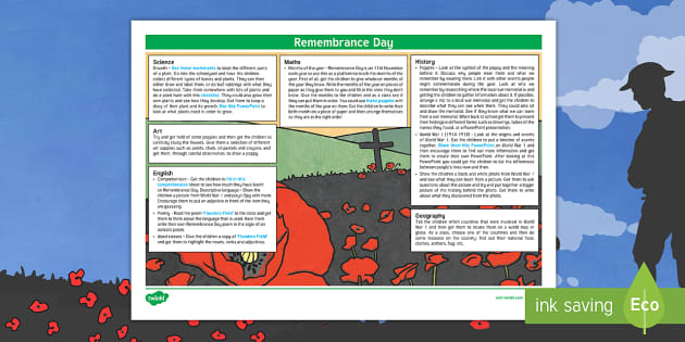 Remembrance Day Lesson Plans & Ideas | KS1 | Year 1 & 2