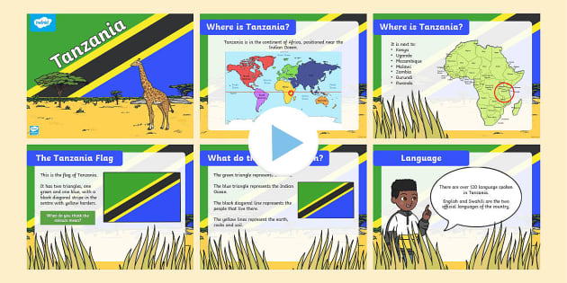 KS1 Tanzania Information PPT (teacher made) - Twinkl