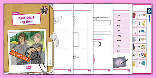 Level 3 Log Book for Decoders - Primary - Phonics - Twinkl