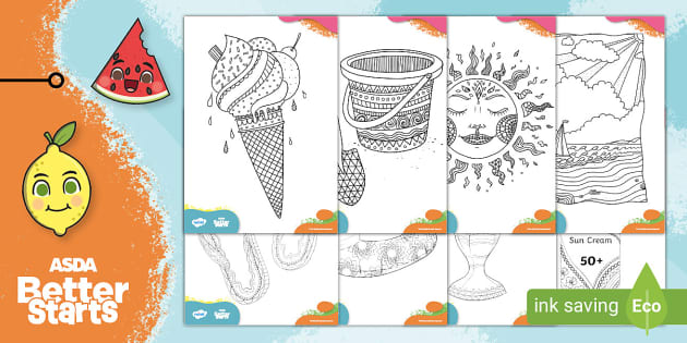 FREE! - ASDA Better Starts: Summer Mindfulness Colouring