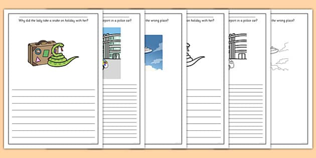 Holiday Themed Creative Writing Prompt Question Writing Frames