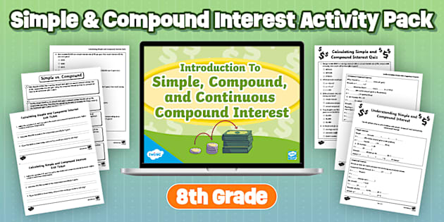 Eighth Grade Simple and Compound Interest Lesson Pack